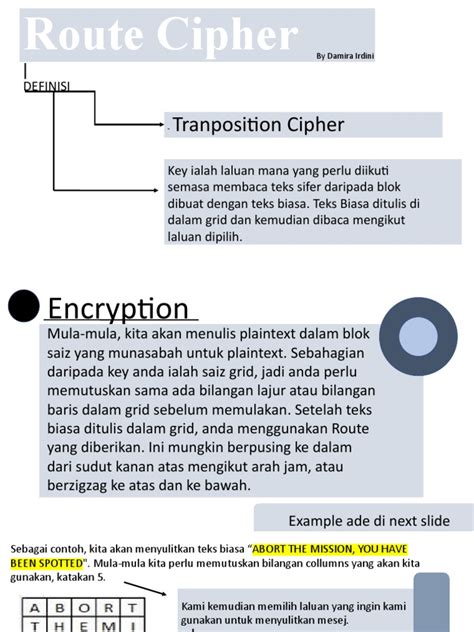 Route Cipher Pdf