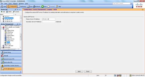 Networking Security ASA Syslog Configuration Example