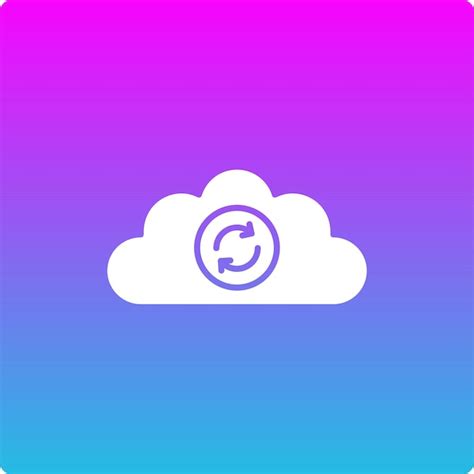 premium vector cloud sync icon
