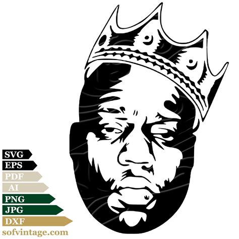 Biggie Smalls Svg File The Notorious Bigsvg Design Biggie Clipart