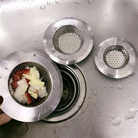 11cm 9cm Kitchen Sink Filter Stainless Steel Drain Grandado