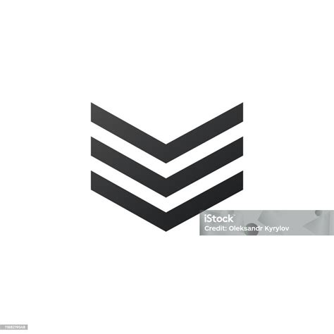 徽章軍事圖示軍隊長方形在白色背景上隔離的庫存向量插圖向量圖形及更多中士圖片 中士 制服 商標 Istock