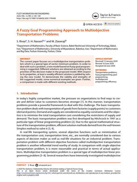 A Fuzzy Goal Programming Approach To Multiobjective Transportation