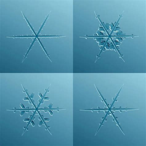 Blue Snowflacke Set Background Or Pattern Stock Image Everypixel