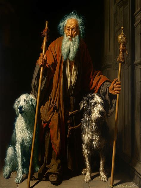 Old Lazarus In The Parable Ii Digital Art By Ruben Santos Garcia Fine Art America