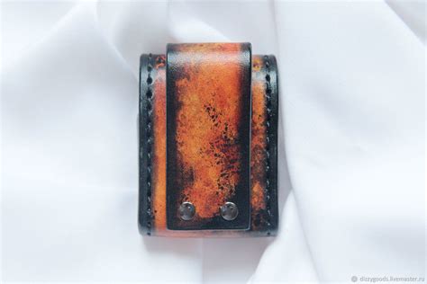 Стильный чехол для зажигалки Zippo Табак из натуральной кожи коричневы ...