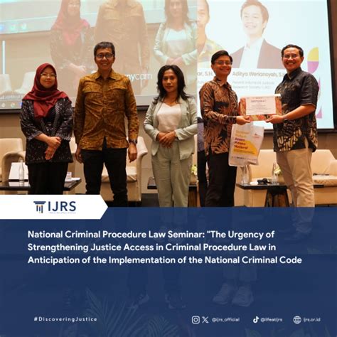 National Criminal Procedure Law Seminar The Urgency Of Strengthening