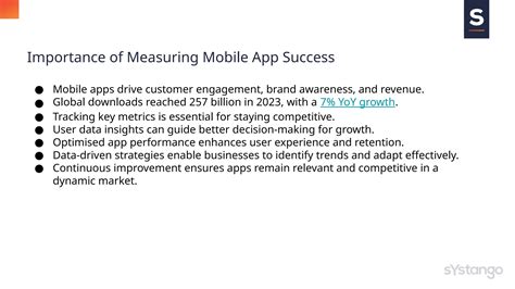 Evaluating Mobile App Success Essential Metrics And Kpis For