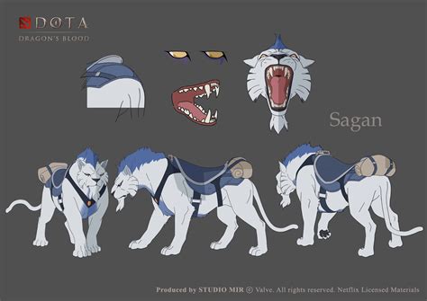 Dota Dragons Blood 2021 Part 2 Model Sheets Turnarounds