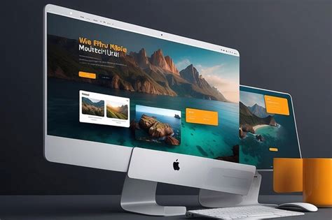 Website And App Uiux Illustration Mockup Premium Ai Generated Image