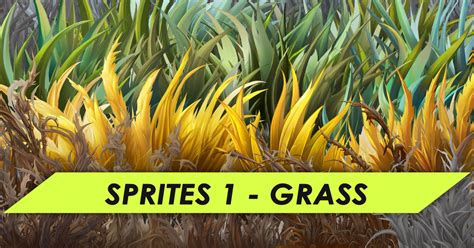 Stylized Sprites Vol 1 Grass 2d 텍스처 및 소재 Unity Asset Store