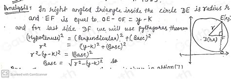 Solved To Derive The Standard Formula Of A Circle A Radius Is What