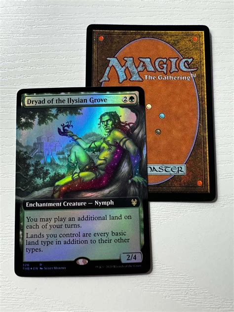 Dryad Of The Ilysian Grove Extended Art Foil Proxy Goddess 30