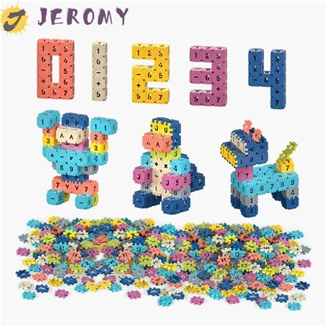 Jeromy บล็อคตัวต่อเกมกระดาน สมดุลสูง ของเล่นเด็ก พลาสติก สีพื้น