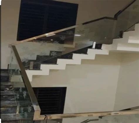 12mm Tafan Glass Relling At Rs 1150feet Glass Railing In Indore Id