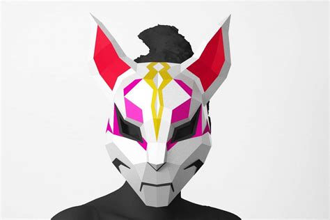 Fox Mask Fortnite Free Template Diy Cosplay Mask Lacrafta