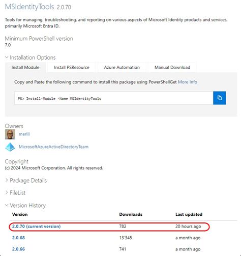 Msidentitytools Powershell Module 2070 Released Icewolf Blog