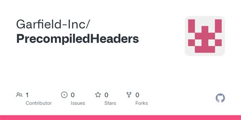 GitHub Garfield Inc PrecompiledHeaders
