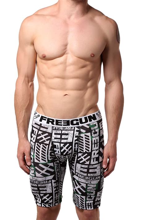 Freegun Black White And Green Boxer Brief Cheapundies