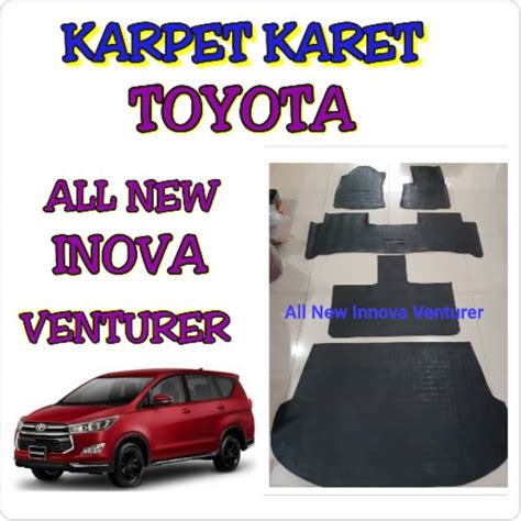 Jual Karpet Karet Mobil Toyota All New Inova Venturer Full Set Shopee