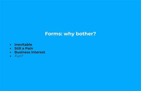 Taming Forms With React Ppt