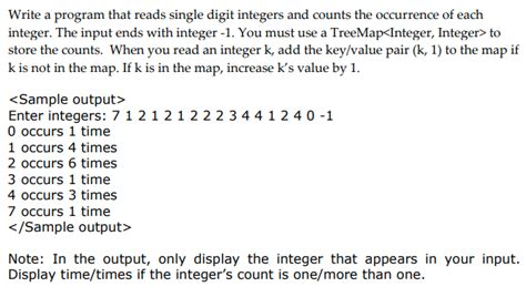 Solved Write A Program That Reads Single Digit Integers And
