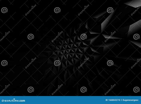 Abstract Black Digital Structure 3d Background Pattern Stock Illustration Illustration Of