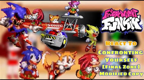 Sonic EXE Fnf React To Confronting Yourself Final Zone But It S A