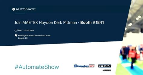 ametek haydon kerk pittman motion solutions on linkedin automate2023 automationsolutions
