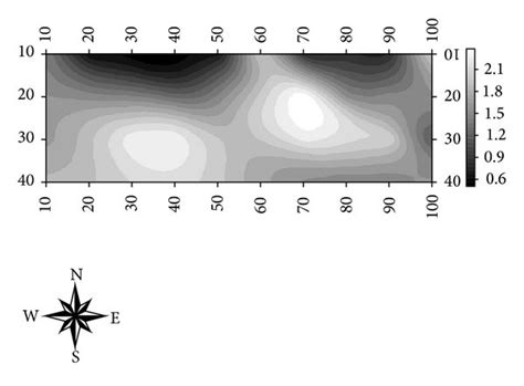Kriged Maps Showing Spatial Variability Of Physical Soil Quality