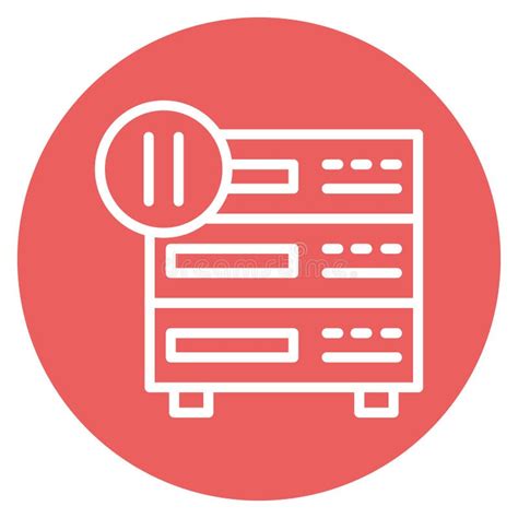 Server Push Isolated Vector Icon Which Can Easily Modify Or Edit Stock Vector Illustration Of