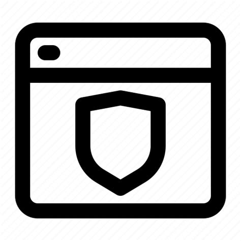 Security Web Shield Webpage Browser Icon Download On Iconfinder