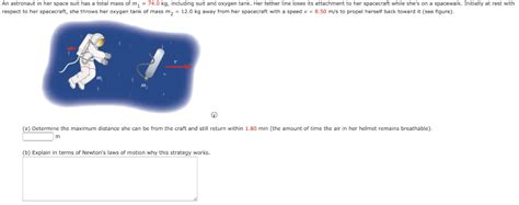 Solved A Determine The Maximum Distance She Can Be Chegg