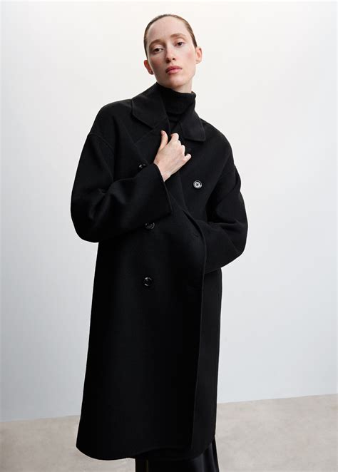 Handmade Oversized Wool Coat Woman Mango Outlet Usa