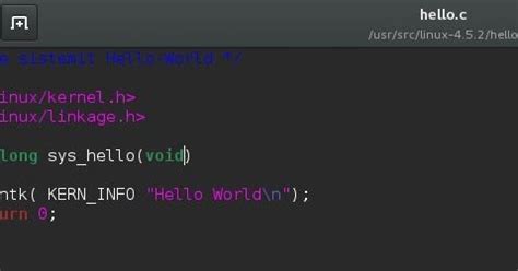 Add Linux System Call