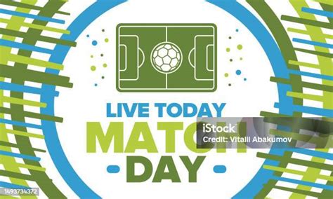 축구 경기의 날 경기의 날 푸볼 피치와 공 세계 선수권 대회와 유럽 컵 리그 플레이오프 정규 시즌 결승전 스포츠 포스터 벡터 일러스트 레이 션 Final Game에 대한