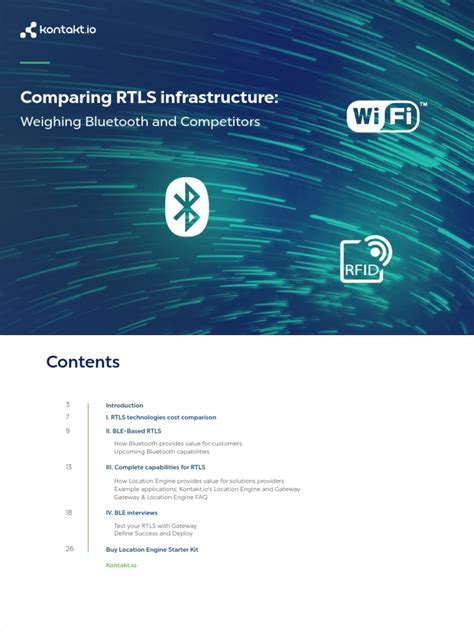 Comparing Rtls Infrastructure Pdf Bluetooth Wi Fi