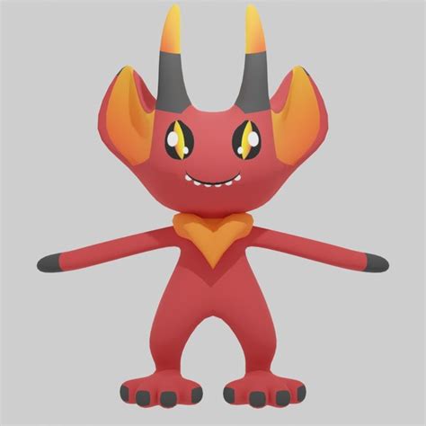 3d Fire Imp Model Turbosquid 1742160