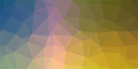 Abstract Low Poly Triangular Modern Geometric Background Colorful Polygonal Mosaic Pattern