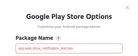 Wrong Validation For Android Package Name Input Field · Issue 1911