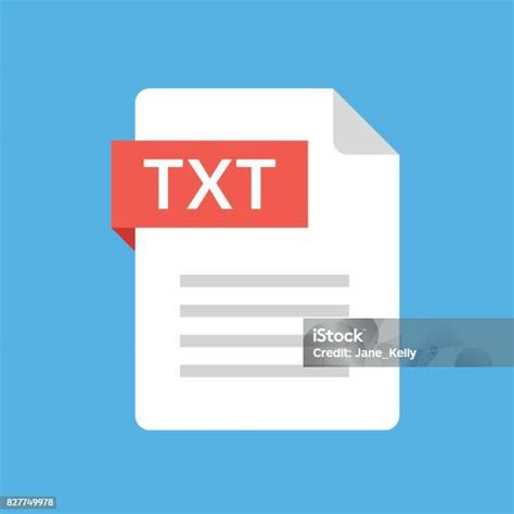 Txt 파일 아이콘입니다 텍스트 문서 형식입니다 파일 확장명입니다 평면 디자인 그래픽 일러스트입니다 벡터 Txt 아이콘 낱말에 대한 스톡 벡터 아트 및 기타 이미지 Istock