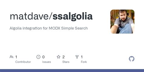 Github Matdave Ssalgolia Algolia Integration For Modx Simple Search