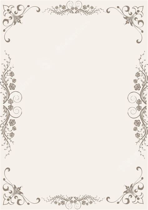 Scroll Page Border And Printable Background In Word Slidesdocs