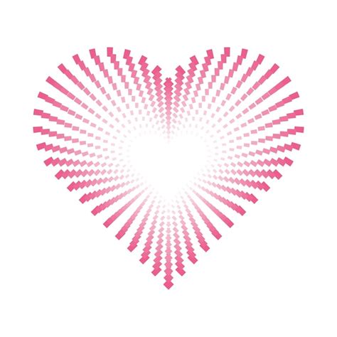 premium vector heart dotted vector clipart love romantic exploding