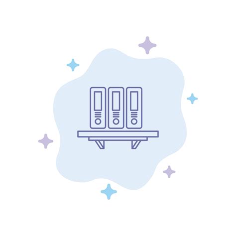 Files Archive Data Database Documents Folders Storage Blue Icon On