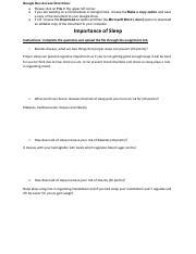 The Importance Of Sleep Preventing Cognitive Impairment And Course Hero