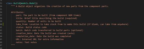 Add Model Fields To Autodoc · Issue 173 · Inventreeinventree · Github