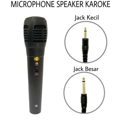 Jual Mic Kabel Mik Mikrofon Microphone Besar Karaoke Masjid Amply
