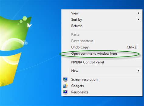 How To Open Command Prompt At From Any Directory Location In Windows 7