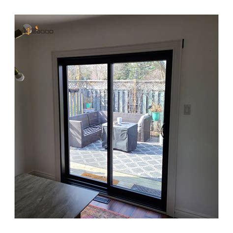 Aluminium Double Tempered Glass Sliding Doors High Quality Energy